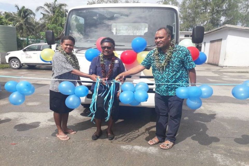 Auki Central Market Takes Delivery of New Tipper Truck - Environment Media